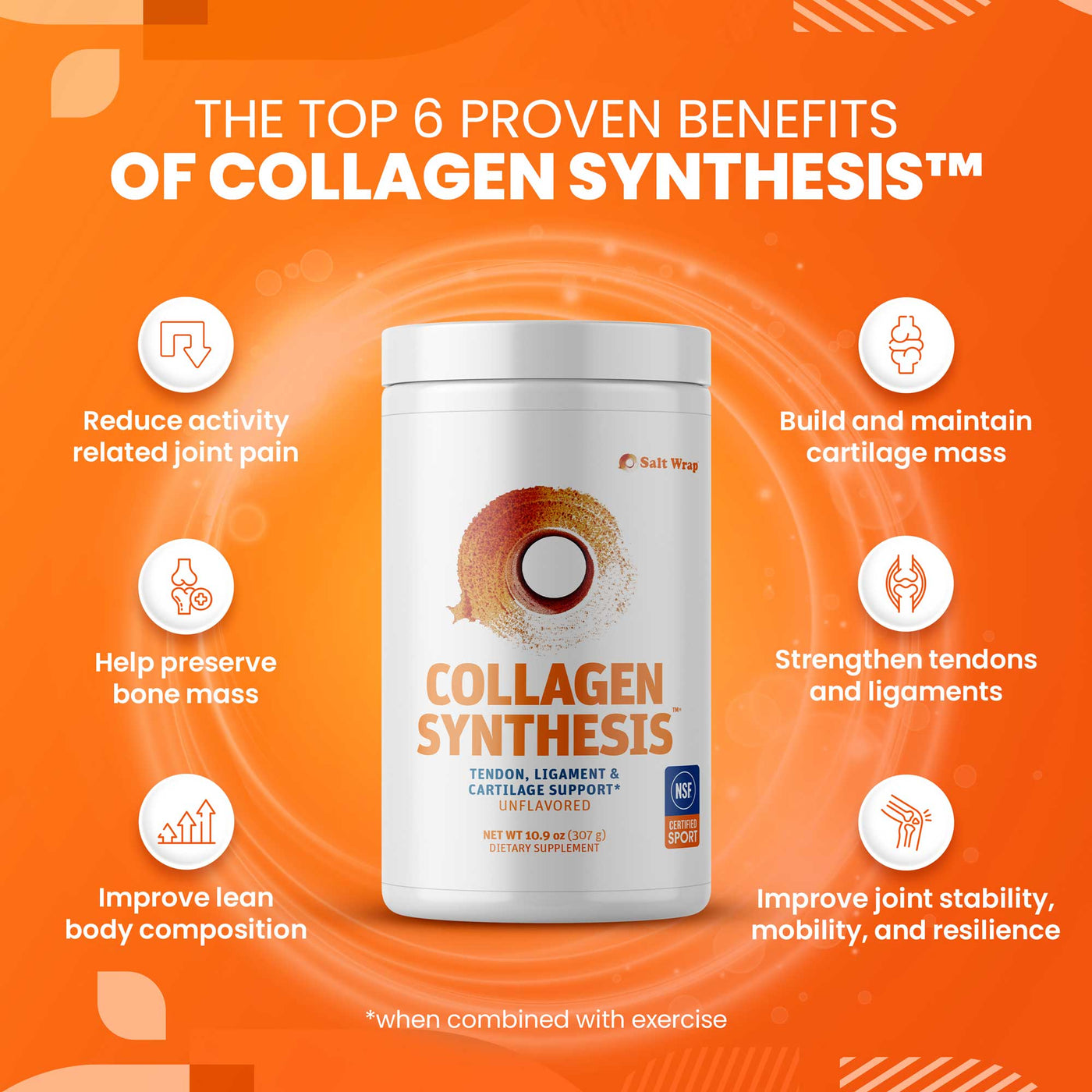 COLLAGEN SYNTHESIS - Collagen Peptides for Tendon, Ligament, & Cartila